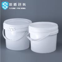 China 5L PP White Chemical Round Plastic Container 222mm Diameter 360g for sale