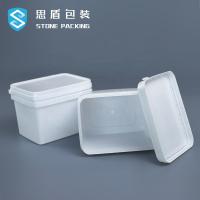China ISO 9001 5 Gallon White Plastic Bucket 141x103x120mm PP Chemical Container for sale