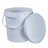 China 20L 30cm Top Diameter PP Plastic Paint Bucket with Handle 90 Mils Thick for sale