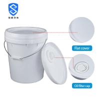 China Sidun 5 Gallon White PP Paint Bucket with Lid 20L Anti Shrink Round Pail for sale