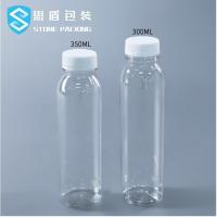 China 32mm PET Plastic Bottles 350ml For Beverage Milk Juice for sale
