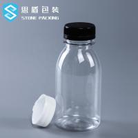 China Clear PET Plastic Bottle 250ml 34mm Neck with Screw Cap for Water Juice for sale