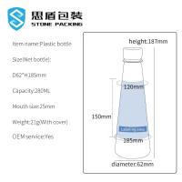 China 25mm Water PET Plastic Bottles Transparent Clear 280ml for sale