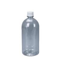 China PET Clear Plastic Bottle 500ml 1000ml with Screw Cap 38g 51g for Beverage Juice for sale