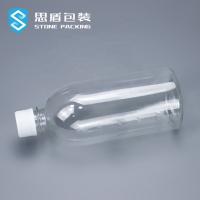 China PET Clear Plastic Bottle 500ml 1000ml with Screw Cap 38g 51g for Beverage Juice for sale