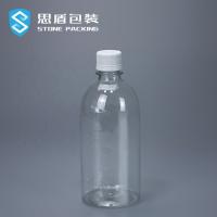 China PET Clear Plastic Bottle 500ml 1000ml with Screw Cap 38g 51g for Beverage Juice for sale