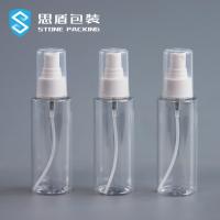 China Transparent 18mm 100ML PET Spray Bottle With Nozzle 13g for sale