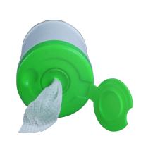 China HDPE Wipes Alcohol Cotton Plastic Jerry Can Bucket with Cap 80 Pieces White for sale