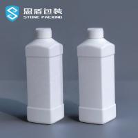 China Disinfectant Milk 1 Liter HDPE Plastic Bottles Acid Etch for sale