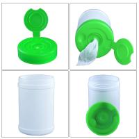 China Translucent Screw Cap HDPE Wet Wipes Plastic Container 900g for sale