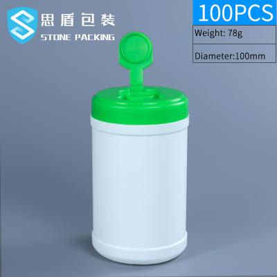 China HDPE Plastic Jerry Can 750ml Wet Wipe Bucket 80x125mm Customizable for sale