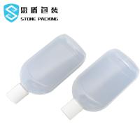 China Matte Translucent 500ml PP Shampoo Bottle with Screw Cap 45g Custom Logo for sale