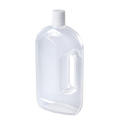 China Translucent 1.2L PP Plastic Bottle with Handle Screw Cap Custom Logo for sale