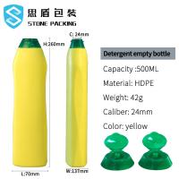China Cleaning Fluid Acid Etch 500ml Lotion Pump High Density Polyethylene Water Bottles for sale
