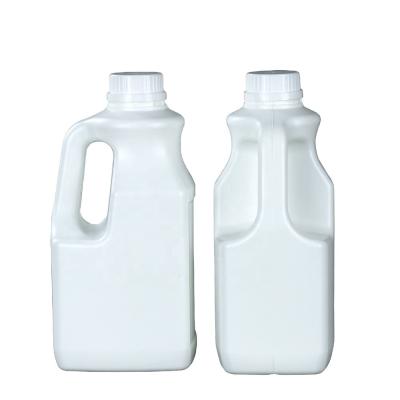 China 2L HDPE Plastic Bottle with Screw Cap Leakproof 118g Food Grade Square Container for sale