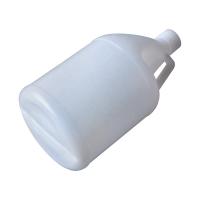 China Translucent 3.8L HDPE Round 1 Gallon Chemical Containers With Handle for sale