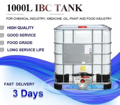 China Galvanized Steel DC53D IBC Chemical Tank 1000 Litre 1200x1000x1150mm for sale