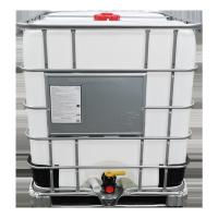 China White HDPE IBC Chemical Tank 300 Gallon 1200x1000x1150mm Steel Pallet for sale