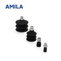 China Bellows Type Round Suction Cups  FG Special Fold Design 5 To 88mm Diameter for sale