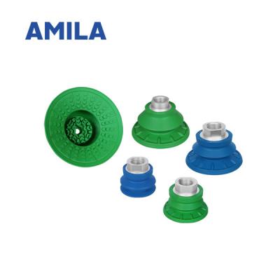 China Wear Resistant Bellows Suction Cups , 30 To 100mm Diameter Circular Gripper NBR Material for sale