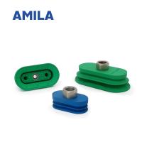 China NBR Bellows Vacuum Cups Special For Metal Plate , Oval Suction Cups MAOB for sale