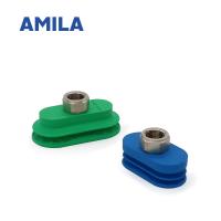 China NBR Bellows Vacuum Cups Special For Metal Plate , Oval Suction Cups MAOB for sale