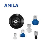 China High Strength Round Suction Cups , FGA Bellows Vacuum Cups 11 To 78mm Diameter for sale