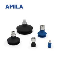China High Strength Round Suction Cups , FGA Bellows Vacuum Cups 11 To 78mm Diameter for sale