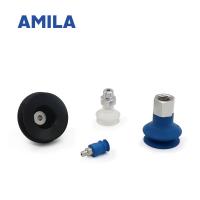 China High Strength Round Suction Cups , FGA Bellows Vacuum Cups 11 To 78mm Diameter for sale