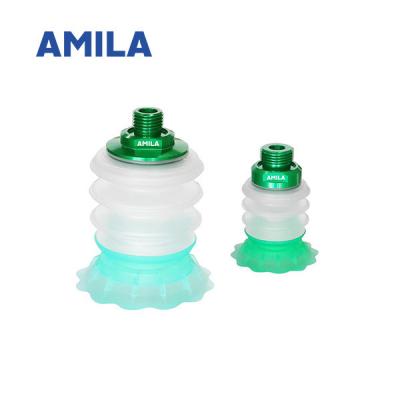 China TPE Silicone Gripper High Strength , Combined Type Bellows Suction Cups MG.MBH for sale