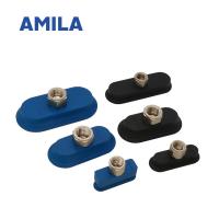 China Flat Oval Vacuum Suction Cups MAOF HT2 With High Temperature Resistance for sale
