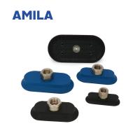 China Flat Oval Vacuum Suction Cups MAOF HT2 With High Temperature Resistance for sale