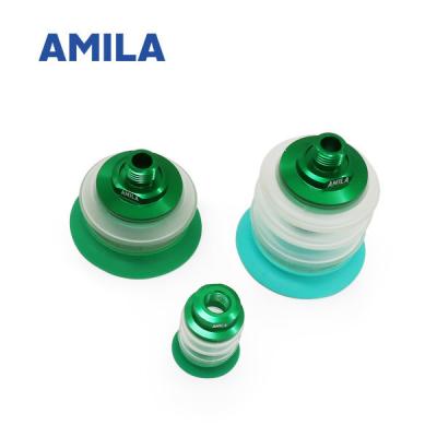 China Thin Wall Design Bellows Suction Cups 28 To 77mm Diameter For Carton Packing MG.MX for sale
