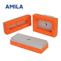 China Shore Hardness Anodized Aluminum Foam Vacuum Gripper With Self Adhesive Sponge for sale