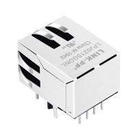 China Halo HFJ11-S101-L21 Compatible LINK-PP LPJ0215GDNL 10 Base-T Tab Down Yellow/Green Led 1x1 Port PCB Jack RJ45 Modular Connector for sale