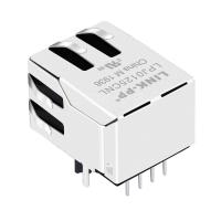China Halo HFJ11-S114ERL Compatible LINK-PP LPJ0125CNL 10 Base-T Tab Down Without Led Single Port 8P8C Connector RJ45 Female Jack for sale