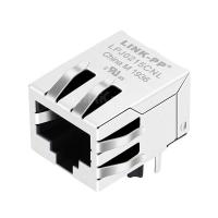 China Halo HFJ11-S101E-RL Compatible LINK-PP LPJ0215CNL 10 Base-T Tab Down Without Led Single Port RJ45 Ethernet Connector for sale