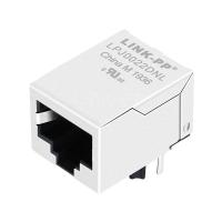 China Hanrun HR901170C Compatible LINK-PP LPJ0022DNL 10 Base-T Tab Down Without Led 1 Port Magnetic RJ 45 Connector for sale