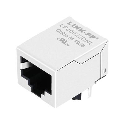China Hanrun HR901170C Compatible LINK-PP LPJ0022DNL 10 Base-T Tab Down Without Led 1 Port Magnetic RJ 45 Connector for sale