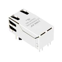 China Pulse JT7-1119NL Compatible LINK-PP LPJK9093AONL 10G Base-T Tab Up Orange&Green/Yellow Led Single Port POE++ RJ45 Modular Socket for sale