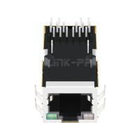 China LPJK9496A9NL 10G Base-T RJ45 with POE Magnetics Jack Tab Up With Green/Green Led for sale