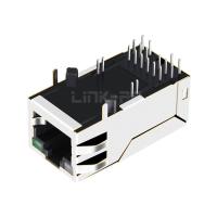 China LPJK9496A9NL 10G Base-T RJ45 with POE Magnetics Jack Tab Up With Green/Green Led for sale