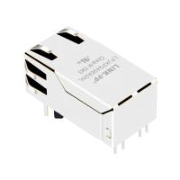 China LPJKP9496A9NL 10G Base-T Single Port POE+ Magnetics RJ45 Connector Tab Up Green&Yellow/Green Led for sale
