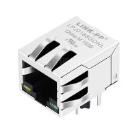 China WE 7499211122A Compatible LINK-PP LPJ0188GDNL 10/100 Base-T Tab Down Yellow/Green Led 1x1 Port POE PCB Socket RJ45 Female Jack for sale