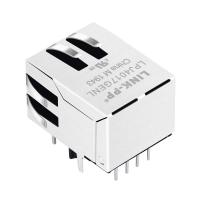 China XFMRC XFATM2GA-CLGY1-2MS Compatible LINK-PP LPJ4017GENL 10/100 Base-T Tab Down Green/Yellow Led 1 Port Cat 5e Magjack RJ45 Ethernet Socket for sale