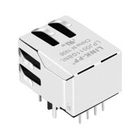 China RJ-005B Compatible LINK-PP LPJ0011GBNL 10/100 Base-T Tab Down Green/Yellow Led Single Port Modular Jack RJ45 Connector for sale
