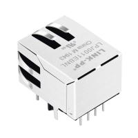 China Hanrun HR911105C Compatible LINK-PP LPJ0011EBNL 10/100 Base-T Tab Down Green/Yellow Led 1X1 Port Cat 5 Ethernet RJ45 Socket for sale