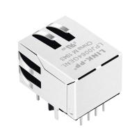 China WE MIC24013-0102T-LF3 Compatible LINK-PP LPJ0064GENL 10/100 Base-T Tab Down Green/Yellow Led 1x1 Port Connector Lan RJ45 Modular Jack for sale