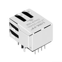 China Belfuse SI-60024-F Compatible LINK-PP LPJ0012G4NL 10/100 Base-T Tab Down Green&Yellow/Green&Yellow Led Single Port 90 Degree Connector RJ45 Network Jack for sale