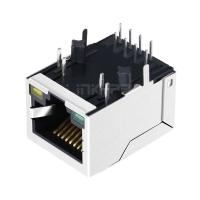 China Bothhand LU1S041A-43 LF Compatible LINK-PP LPJ0034BBNL 10/100 Base-T Tab Down Green/Yellow Led Single Port Network Connector RJ45 for sale